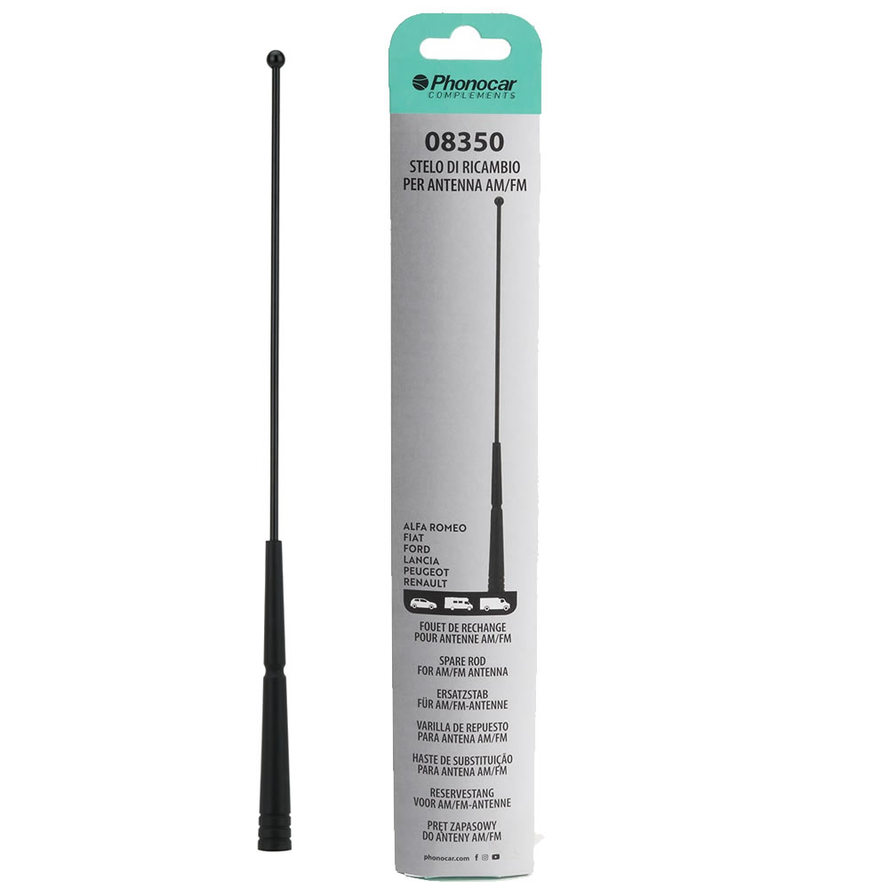 Στέλεχος - μαστίγιο κεραίας οροφής Fibreglass 28Cm Μ5/Μ6 - 08.350 Phonocar